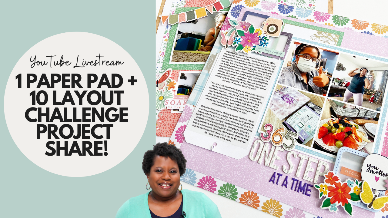 YouTube LIVE! Layout Share! 1 Paper Pad + 10 Layout Challenge