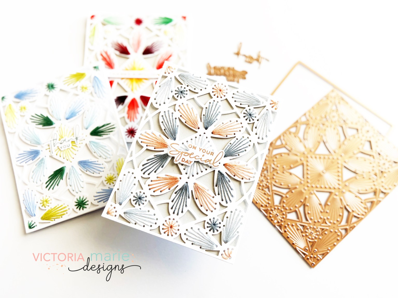 Easy Card Design Using A Spellbinders Embroidery Stitch Die!