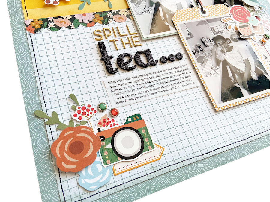Creating Easy and Simple Photo Tags for a Scrapbook Layout!