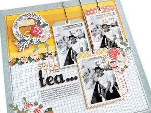 Creating Easy and Simple Photo Tags for a Scrapbook Layout!